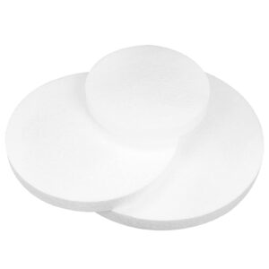 hemoton 3pcs foam cake base diy cake circle cake cardboard base cake dummies foam cake edible wafer paper foam cake circle wedding cake base micro cake foam baby round white