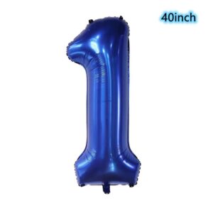 40 inch Navy Blue Number 16 Balloon ，Giant Large Aluminum Film Number 16 Balloon ，16th Birthday Decoration Balloons ，Children's Birthday Party r Decoration Supplies (Navy blue 16)