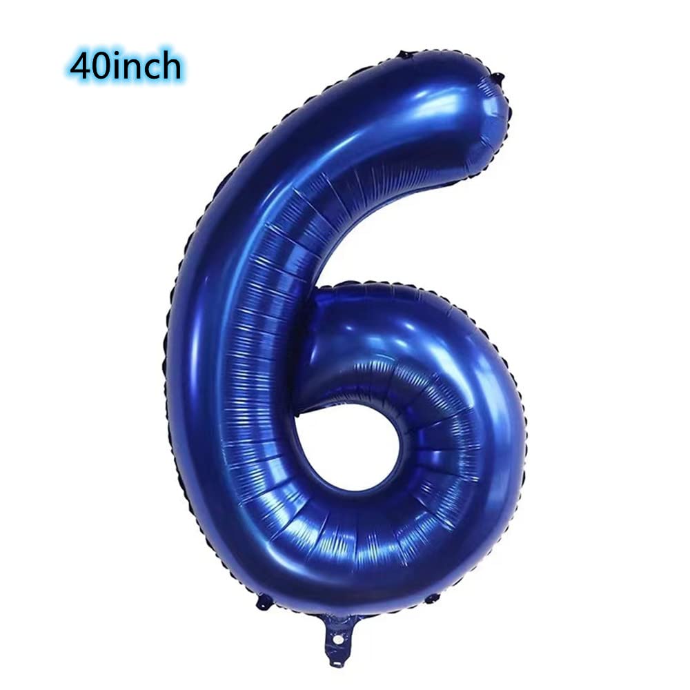 40 inch Navy Blue Number 16 Balloon ，Giant Large Aluminum Film Number 16 Balloon ，16th Birthday Decoration Balloons ，Children's Birthday Party r Decoration Supplies (Navy blue 16)