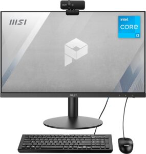 msi 2023 pro 24'' fhd led all-in-one aio desktop pc intel 4-core i3-10105 16gb ddr4 256gb nvme ssd 1tb hdd intel uhd graphics wifi ax bt webcam hdmi rj45 com port black windows 10 pro w/re 32gb usb