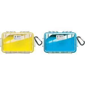 pelican 1040 micro cases (yellow/clear) and (blue/clear)