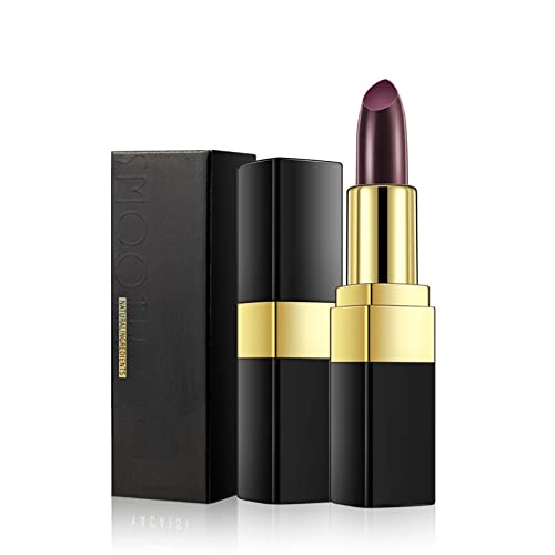 Axnzp Magic Temperature Changing Colors Lipstick,Long Lasting Waterproof Magic Color Changing Lipstick, Lip Stain Gloss Moisturizing for Women(Black Change into Brick Red)