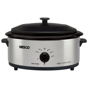 nesco 4816-25 electric roaster, standard, silver