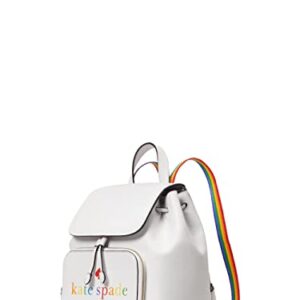 Kate Spade New York Darcy Flap Backpack (White Dove/Multi)