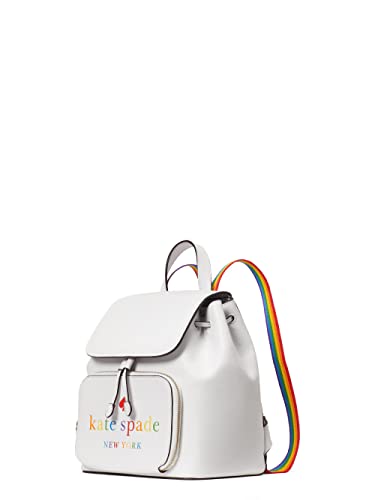 Kate Spade New York Darcy Flap Backpack (White Dove/Multi)