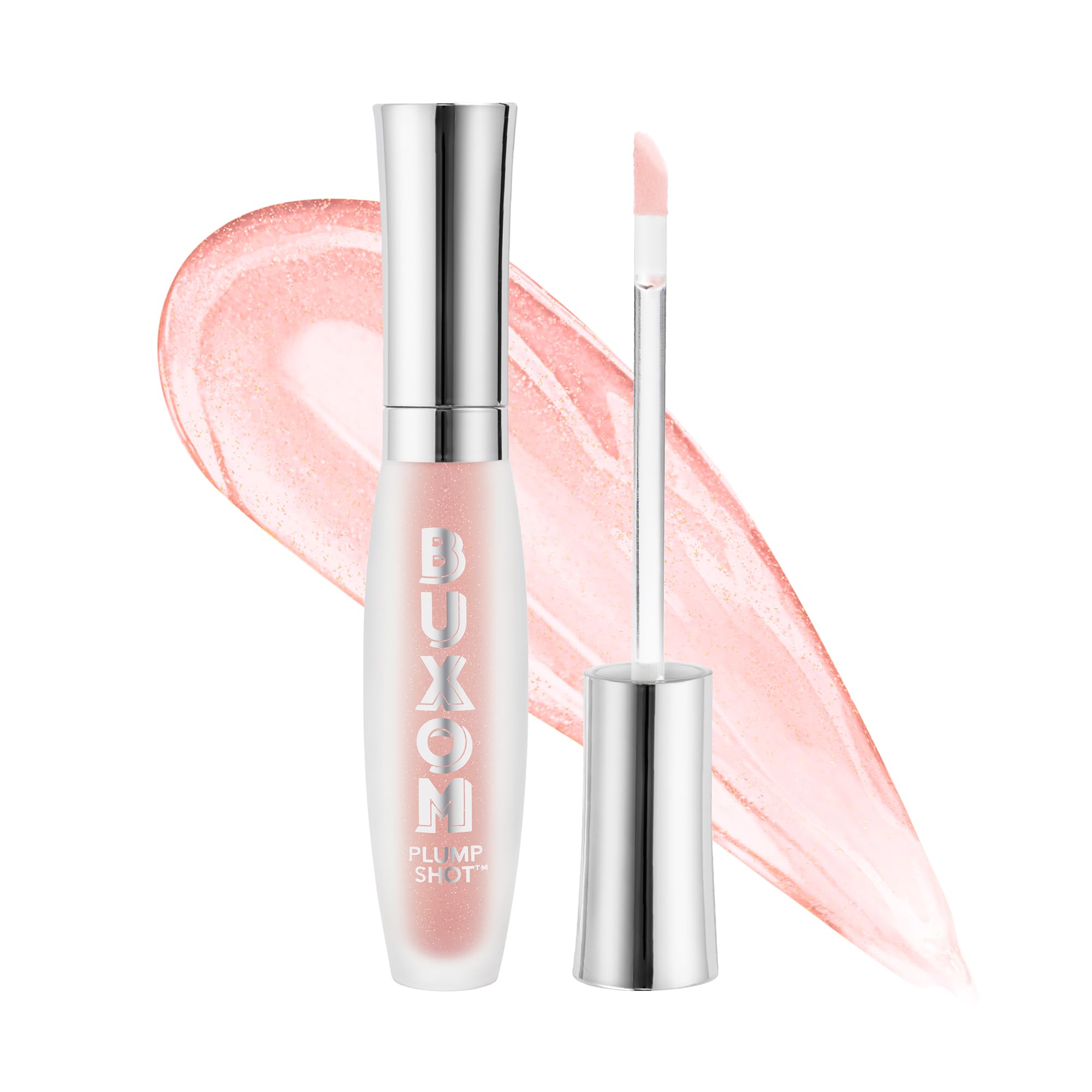 BUXOM Plump Shot Collagen-Infused Lip Serum, Tinted Lip Plumping Gloss, Formulated with Collagen, Peptides, Hyaluronic Acid, Avocado & Jojoba Oil