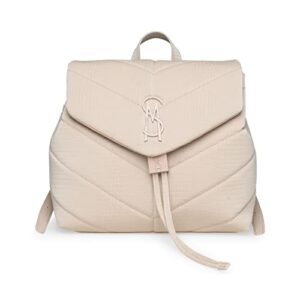 steve madden sannah quilted backpack, bone