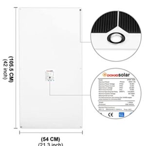 Flexible Monocrystalline Solar Panel Can Charge 12V Battery for Car/Boat/ Home Waterproof Solar Panel (18V 100W 3pc)