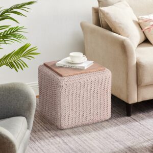 loft lyfe 3-in-1 square pouf