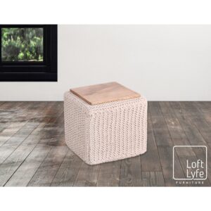 Loft Lyfe 3-in-1 Square Pouf