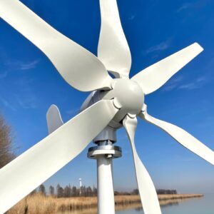 QAZNHODDS 6000W Wind Turbines Generator 6 Blade Windmill Turbines Generator Kit 2.5m/s Low Wind Speed Starting Wind Turbines with Charge Controller,24v