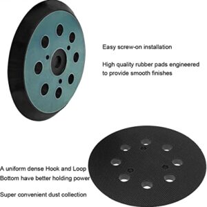 5 Inch 8 Hole Hook and Loop Replacement Sander Pad for Makita BO5010, BO5030, BO5031, BO5041, XOB01 Random Orbital Sanders