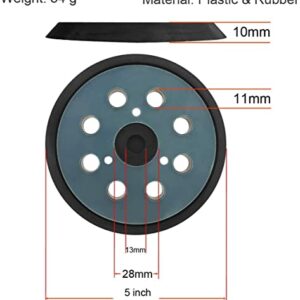 5 Inch 8 Hole Hook and Loop Replacement Sander Pad for Makita BO5010, BO5030, BO5031, BO5041, XOB01 Random Orbital Sanders