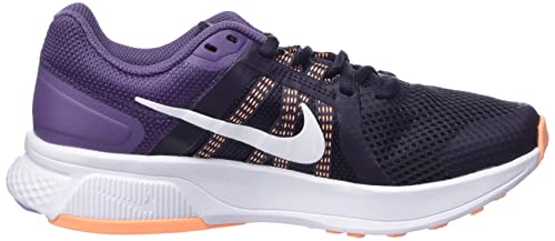 Nike Womens Swift 2 Running Shoe - Dark Purple/White (Dark Purple/White, us_Footwear_Size_System, Adult, Women, Numeric, Medium, Numeric_7_Point_5)