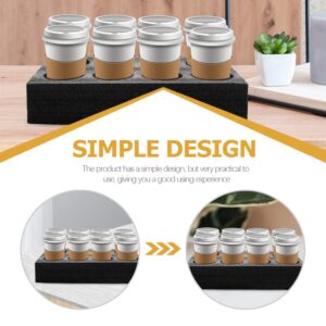 Operitacx Beverage Takeout Accessory 3Pcs Takeout Cup Trays Foam Coffee Carrier Cup Carry Holder Drink Carrier to Go Drink Holder 8 Cups for Hot and Cold Drinks Coffee Cup Carrier Tray