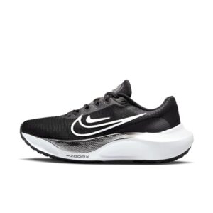 nike women's sneaker, black white, 11