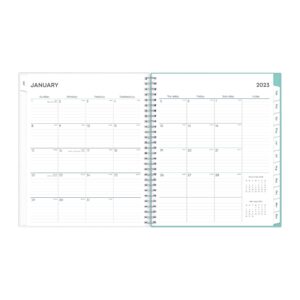 Blue Sky 2023 Monthly Planner, January - December, 8" x 10", Frosted Cover, Wirebound, Chloe (140194)