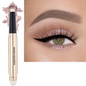 eyeshadow stick and sponge makeup brush eye makeup cream shimmer glitter eye shadow eyeliner pencil highlighter hypoallergenic primer natural waterproof long lasting multi-dimensional eyes look