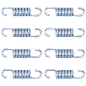 JIALIA GUPO 2-1/4inch(8Pcs) Protective Coated Replacement Furniture Tension Springs for Recliner Sofa Bed, Metallic (TH-2-1/4(2.3))