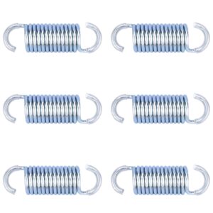 JIALIA GUPO 2-1/4inch(6Pcs) Protective Coated Replacement Furniture Tension Springs for Recliner Sofa Bed, Metallic, (TH-2-!/4(2.5))