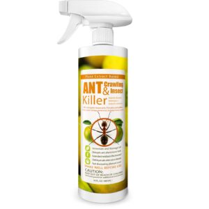 ecovenger ant killer & crawling insect killer (citrus scent) 16 oz, kills fast in minutes, also kills spiders, centipedes & more, repels with residual, natural & non-toxic, children & pets safe…