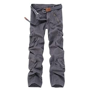 men's outdoor tactical pants rip stop lightweight waterproof military combat cargo work pants hiking pants workwear gray