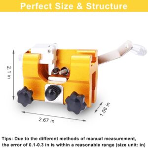 Chainsaw Chain Sharpening Jig, Chainsaw Sharpener Kit with Carrying Bag & Cleaning Brush, Hand-Crank Fast Chainsaw Sharpener Tool for 4"-22" Chain Saws & Electric Saws, DIY Lumberjack, Garden Worker