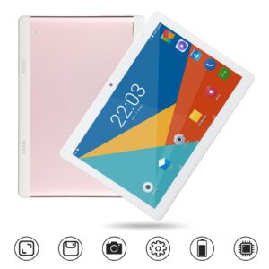 Luqeeg 10 inch Tablet - 1080P Full HD Kids Edition Tablet, Android 11, Dual SIM, Octa Core CPU, 3GB & 32GB, 3G Network, WiFi, GPS, Bluetooth, 4000mAh Fast Charging Battery(Pink)