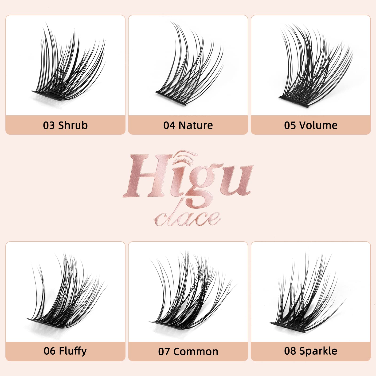 Lash Clusters DIY Eyelash Extensions 72 Pcs D Curl 8-16mm Cluster Eyelash Extensions Thin Stem Cluster Lashes Individual Lashes Cluster Lashes Wisps Reusable for Self-application (H-02 D Curl 8-16mm)