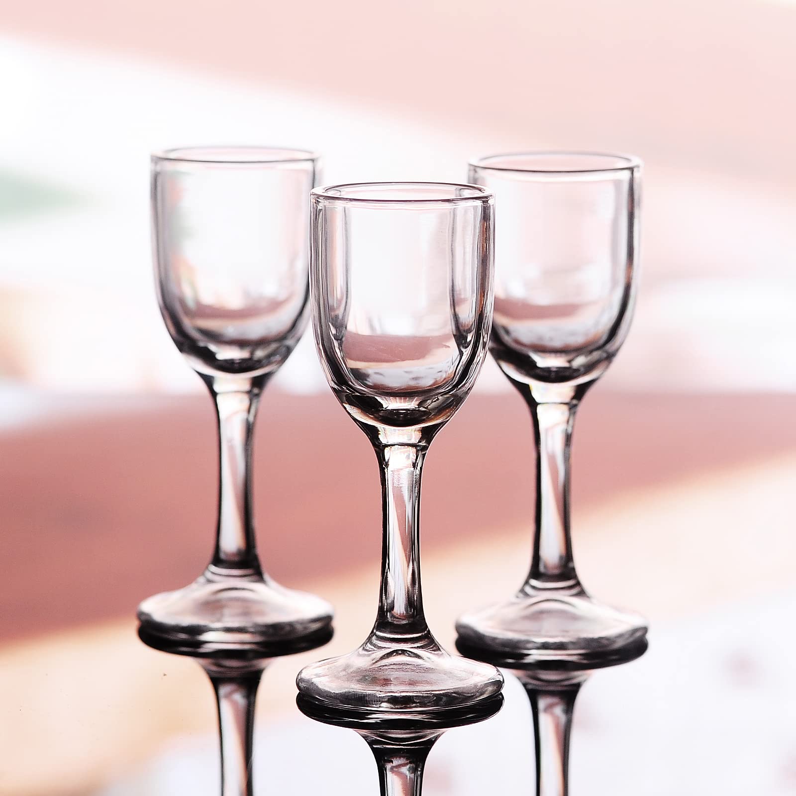 Valeways Shot Glasses, 3.5oz Mini Wine Glasses Set of 6, Cute Shot Glasses/Great for White and Red Wine/Wine Glass Clear/Tasting Glasses