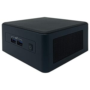 Intel NUC 11 Pro Kit NUC11TNHi5 Mini Desktop PC - 11th Gen Core i5-1135G7 up to 4.2GHz CPU, 32GB DDR4 RAM, 512GB PCIe SSD + 1TB HDD, Iris Xe Graphics, Wi-Fi 6 + Bluetooth 5, Windows 10 Pro