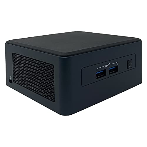 Intel NUC 11 Pro Kit NUC11TNHi5 Mini Desktop PC - 11th Gen Core i5-1135G7 up to 4.2GHz CPU, 32GB DDR4 RAM, 512GB PCIe SSD + 1TB HDD, Iris Xe Graphics, Wi-Fi 6 + Bluetooth 5, Windows 10 Pro