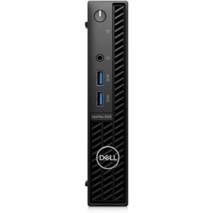 dell optiplex 3000 desktop computer - intel core i5 12th gen i5-12500t hexa-core (6 core) 2 ghz - 8 gb ram ddr4 sdram - 256 gb m.2 pci express nvme 3.0 x4 ssd - micro pc - black