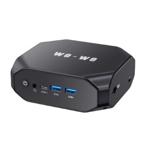 wo-we mini pc, amd ryzen 7 3750h, 4c/8t, up to 4.0ghz, 8gb ddr4 ram, 256gb m.2 2280 nvme pcie ssd,l3 cache 4mb, radeon rx vega 10 graphics supports 4k@60hz uhd display,2* hdmi 2.0, wifi 5, 3*usb 3.1