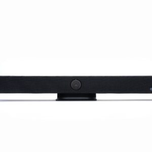 Boom AURA Ultra HD 4K camera conferencing video bar, 120 degree wide angle FOV, beam forming 6 mic array with noise canceling, 2 speakers, AI auto framing and voice speaker tracking, USB plug and play