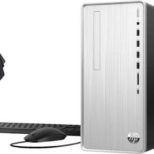 HP Newest Pavilion TP01 Desktop Computer, AMD Ryzen 7-5700G (Beats i9-10900), AMD Radeon, DVD Writer, Wireless, 9 USB Ports, HDMI, Bluetooth, Windows 11 Home(64GB RAM | 2 TB PCIe SSD)