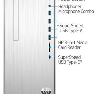 HP Newest Pavilion TP01 Desktop Computer, AMD Ryzen 7-5700G (Beats i9-10900), AMD Radeon, DVD Writer, Wireless, 9 USB Ports, HDMI, Bluetooth, Windows 11 Home(64GB RAM | 2 TB PCIe SSD)