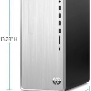 HP Newest Pavilion TP01 Desktop Computer, AMD Ryzen 7-5700G (Beats i9-10900), AMD Radeon, DVD Writer, Wireless, 9 USB Ports, HDMI, Bluetooth, Windows 11 Home(64GB RAM | 2 TB PCIe SSD)