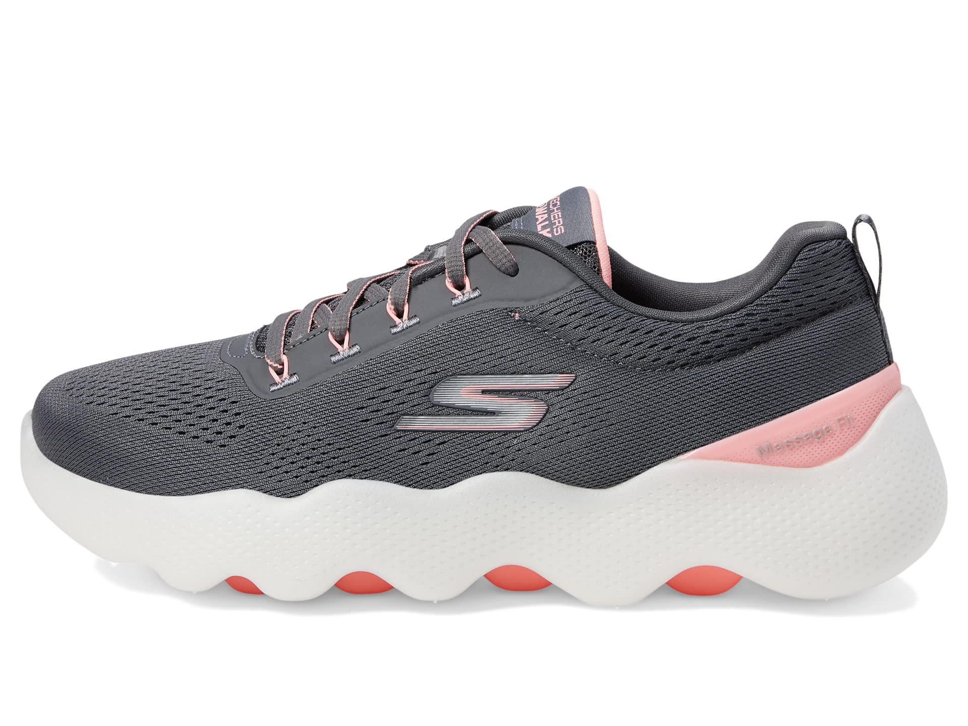 Skechers Go Walk Massage Fit Gray/Pink 9 B (M)