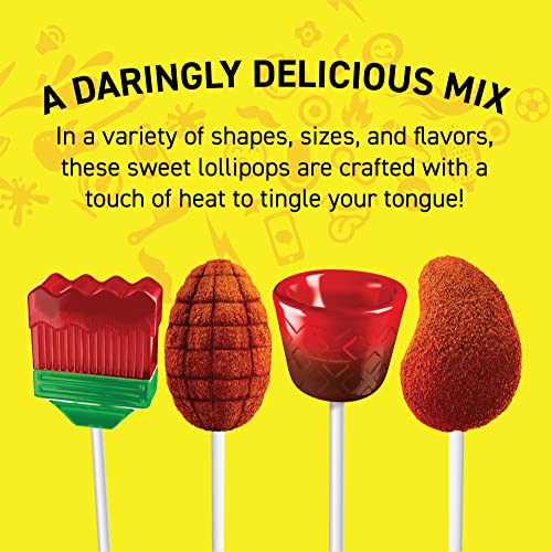 Vero Banda Fuego Mix Assorted Chili Lollipops, Artificially Flavored, Net Wt. 20.5 Ounces, 40 Count Bag