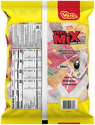 Vero Banda Fuego Mix Assorted Chili Lollipops, Artificially Flavored, Net Wt. 20.5 Ounces, 40 Count Bag