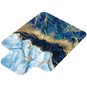 DUNHUANG Gaming Chair Mat, Marble-Texture Background Pattern Blue, Office Chair Mat for Carpet & Hardwood Floors, Pro-tect Your Home or Office Floors, 36" x 48"