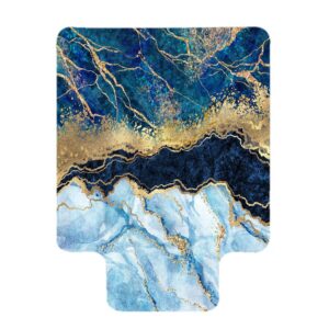 DUNHUANG Gaming Chair Mat, Marble-Texture Background Pattern Blue, Office Chair Mat for Carpet & Hardwood Floors, Pro-tect Your Home or Office Floors, 36" x 48"