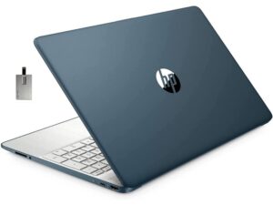 hp 2022 15.6" fhd laptop computer, amd ryzen 5-5500u processor(beats intel i7-1065g7), 32gb ram, 1tb pcie ssd, amd radeon graphics, hd webcam, bluetooth, wi-fi, win 11, blue, 32gb usb card