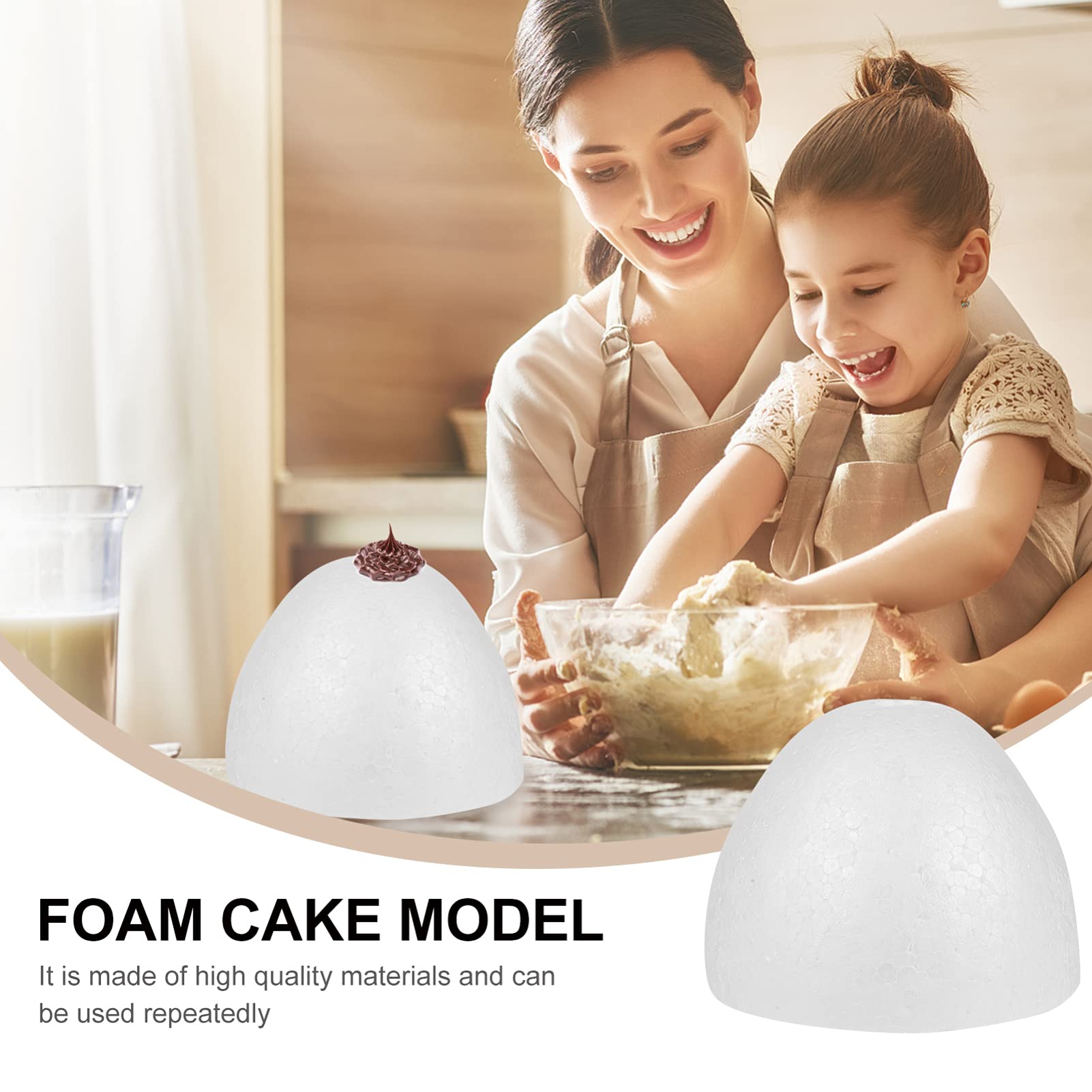 Operitacx Foam Cake Shapes Cake Dummies Doll Dress Cake Model Foam Cake Dummy Princess Skirt Cake Cake Mould for Wedding Birthday Party Banquet Supplies Doll Cake Pan Polystyrene Cake Dummy