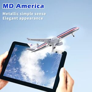 Lose Fun Park 1/300 MD11 American Plane Diecast Airplane Model Plane for Adults Collection Office Desktop Decoration Birthday Gift