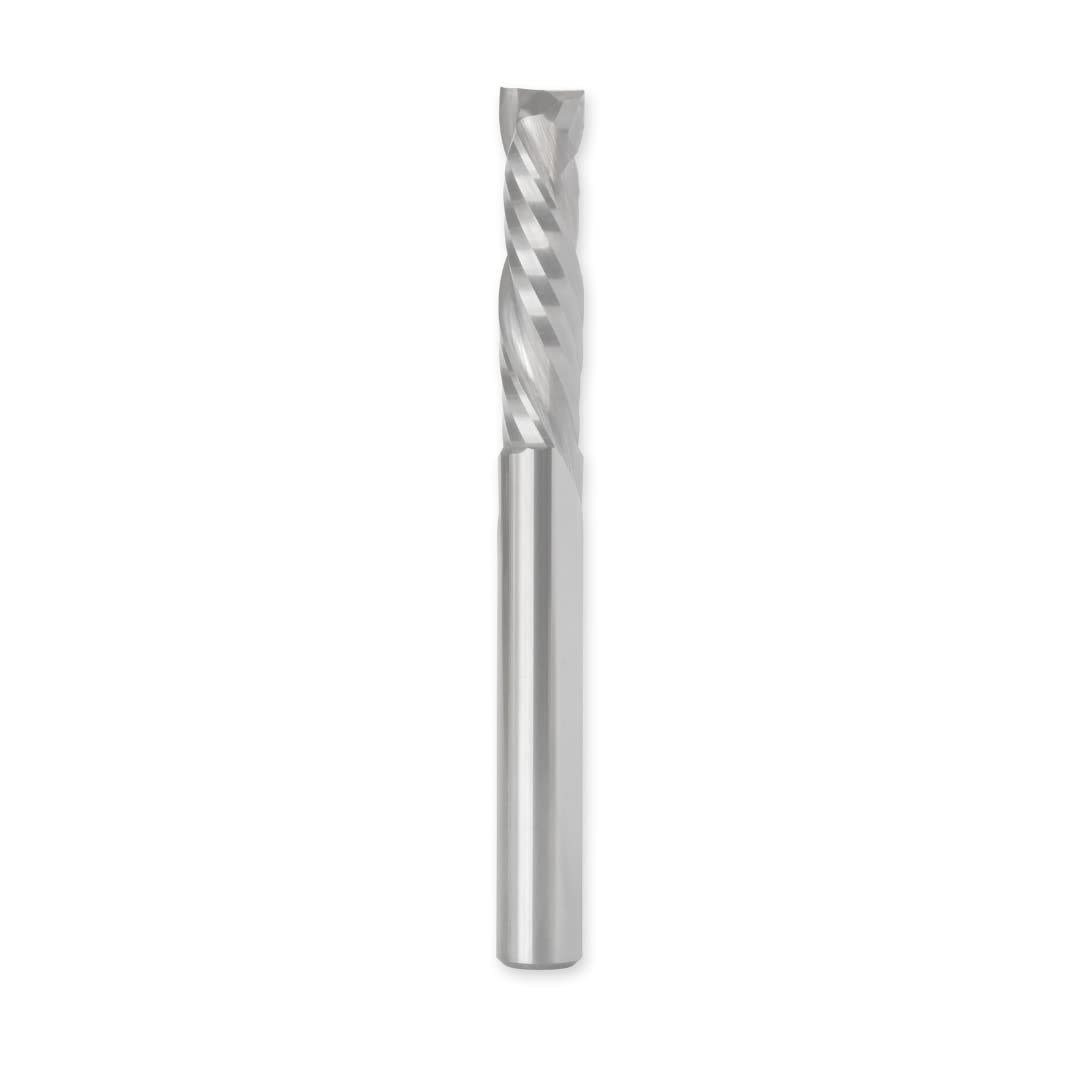 ROUTYBITS - 1/4 Diameter, Compression Cut Bit, 1/4 in Dia Shank, 1 inch Cut Length, Solid Carbide, Spiral Endmill, CNC Router Bits