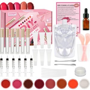 GOGOPARTY DIY Lip Gloss Base Making Kit, Creations Fun Makeup Gift Set for Women Girls to Create Moisturizing and Shiny Lip Gloss