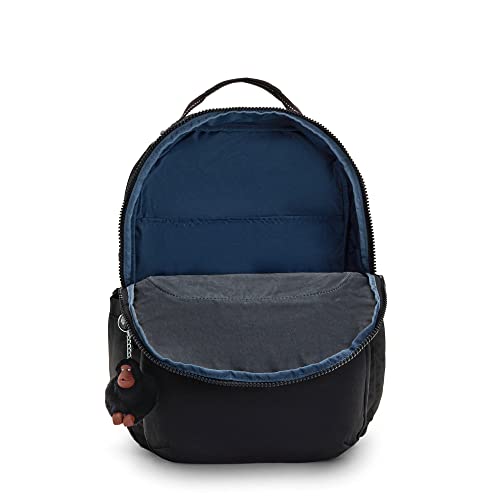 Kipling Women's Seoul Extra Large 17” Laptop Backpack, Durable, Roomy with Padded Shoulder Straps, Bag, True Black 2, 13.5" L x 18.25" H x 7.75" D