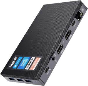 mele quieter3c fanless mini pc windows 11 pro celeron n5105 16gb 512gb micro computer with full function type c small desktop wifi6 ethernet pxe unlock bios pd industrial personal media